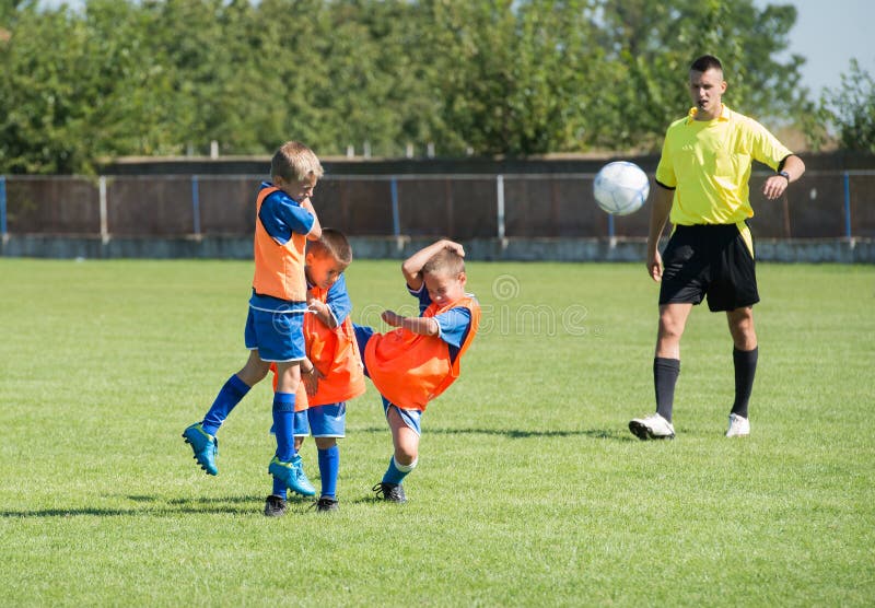 Kid s football stock photo. Image of ground, kids, aggression - 33602992