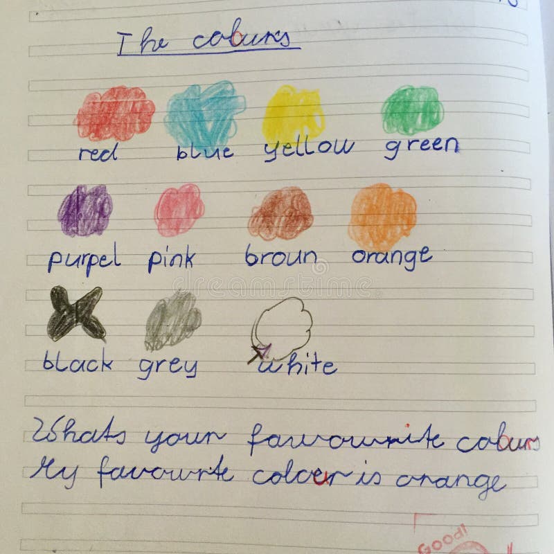 Kid`s Notebook with Different Colors Stock Photo - Image of paper ...