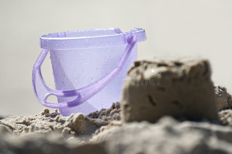 Kid S Sandpit Bucket Closeup Stock Image - Image of beach, shore: 3083885