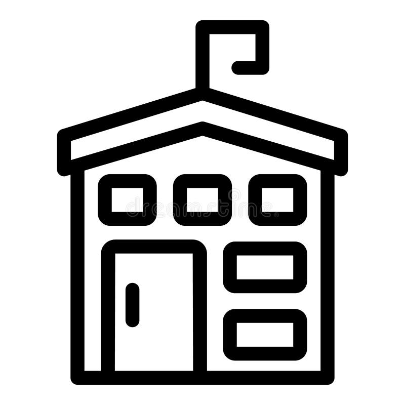 School Building Outline Stock Illustrations – 10,118 School Building ...