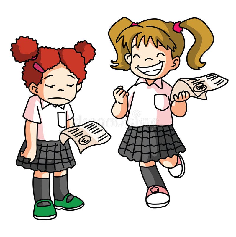 Kid School Score Examination Stock Vector - Illustration of score ...