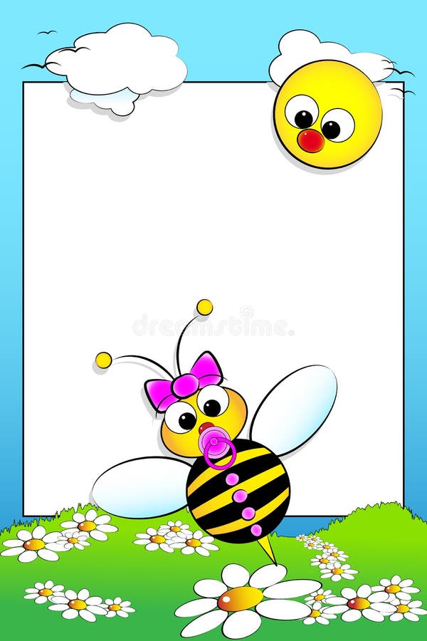 Kid Scrapbook with Blank Frame Message Stock Vector - Illustration of ...