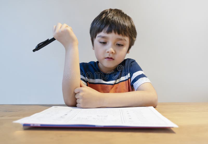 Mathematics homework stock image. Image of teenager, homework - 4799097