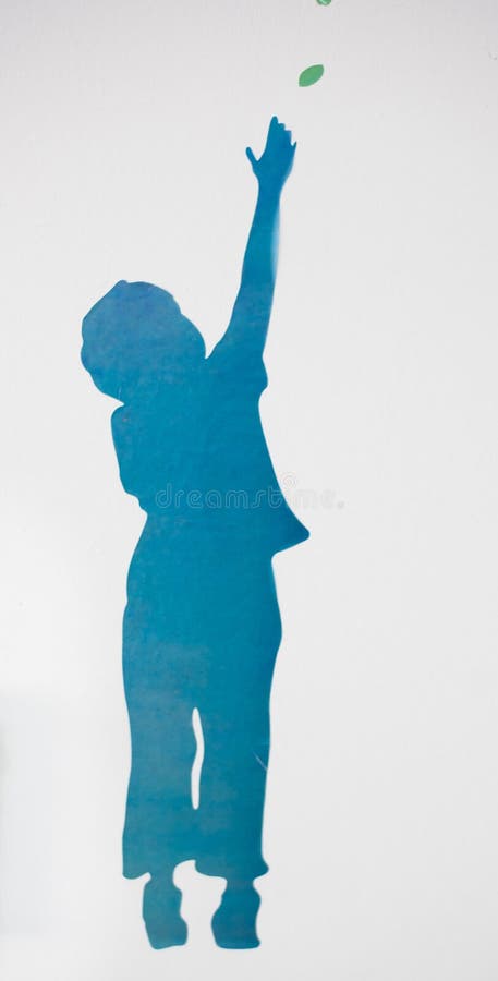 Kid shadow stock illustration. Illustration of shadow - 66413635