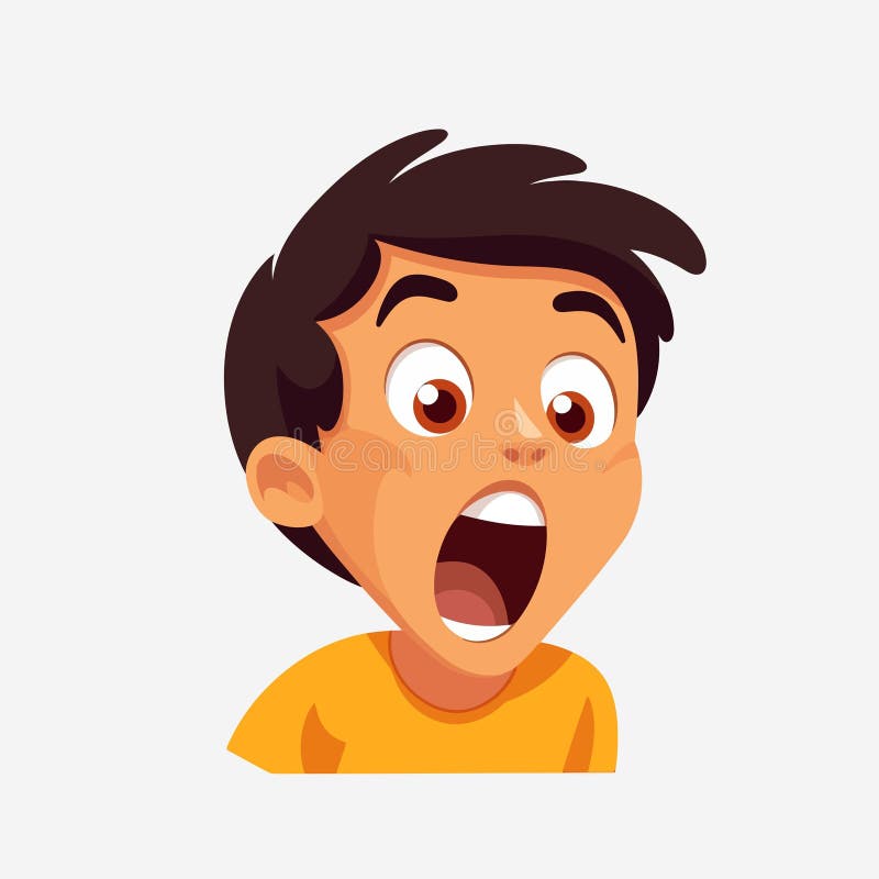 Kid Shouts Vector Flat Minimalistic Isolated Illustration Stock Vector ...