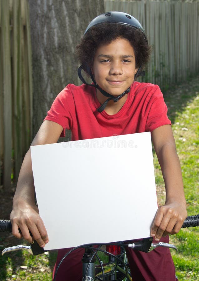 Kid and Sign stock photo. Image of outdoors, board, holding - 40557924
