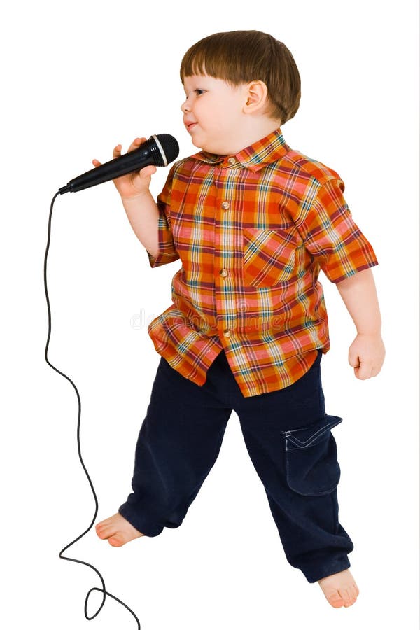 Kid singing stock image. Image of expression, standing - 8851935