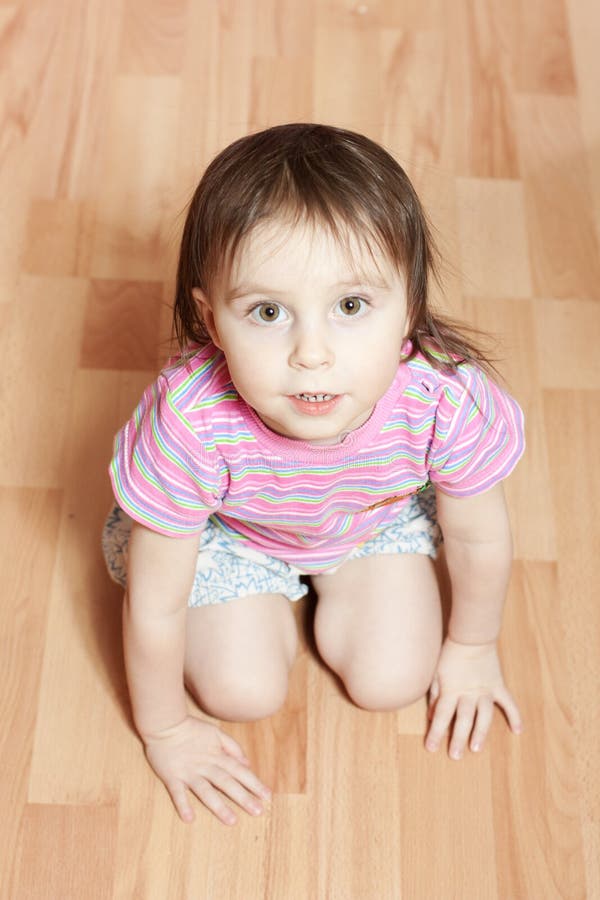 Kid sitting stock image. Image of person, cute, floor - 31627701