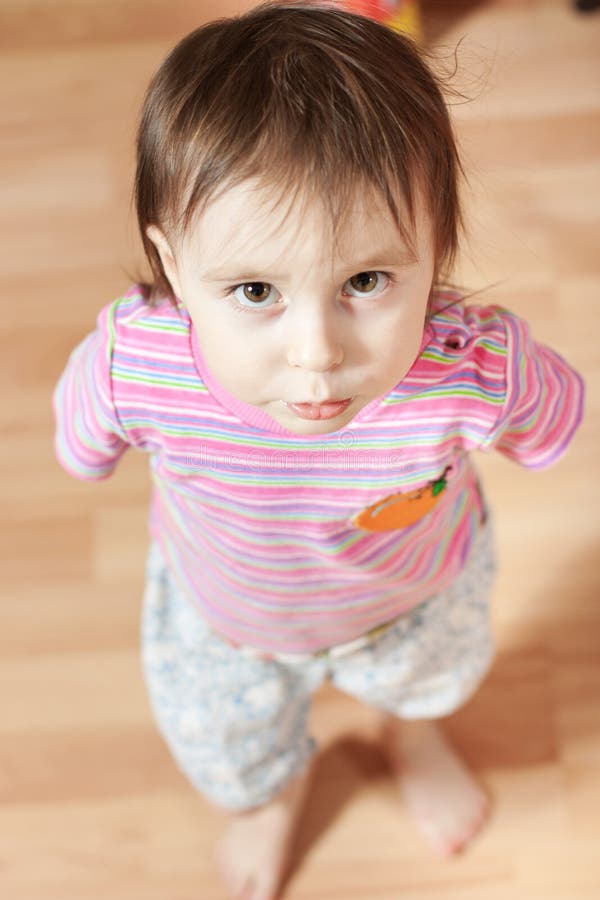 Kid standing stock photo. Image of hurt, girl, preschooler - 31633114