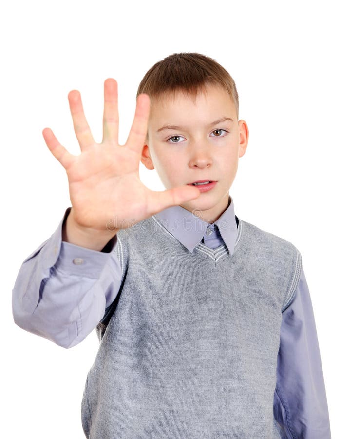 123 Hand Stop Signal Kid Stock Photos - Free & Royalty-Free Stock ...