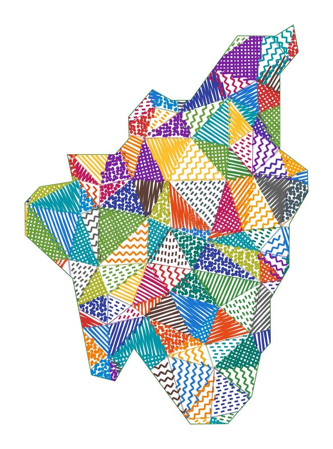 Kid Style Map of Lobos Island. Stock Vector - Illustration of lobos ...