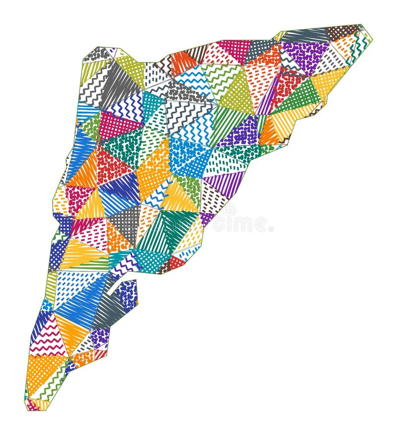 Kid Style Map of Turks and Caicos Islands. Stock Vector - Illustration ...