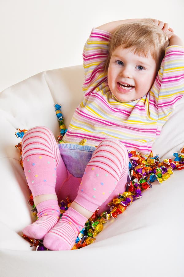 Kid with sweets stock image. Image of colorful, childhood - 15902573