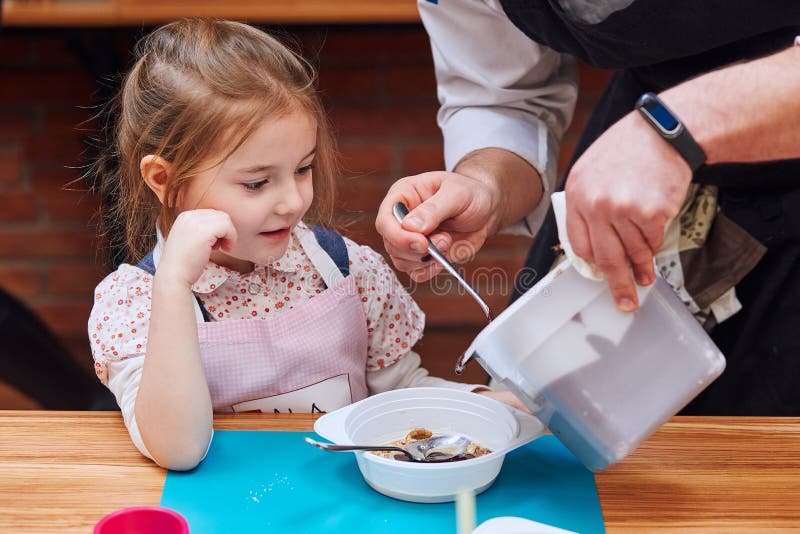 Kid Taking Part in Baking Workshop Stock Image - Image of learning ...