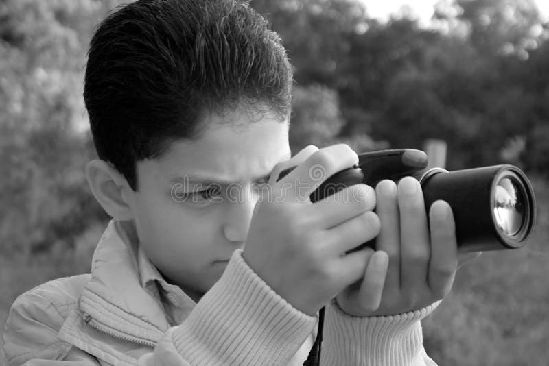 Kid taking a shot stock photo. Image of beautiful, black - 66261928