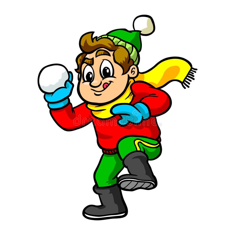 Snowball Throwing Stock Illustrations – 634 Snowball Throwing Stock ...