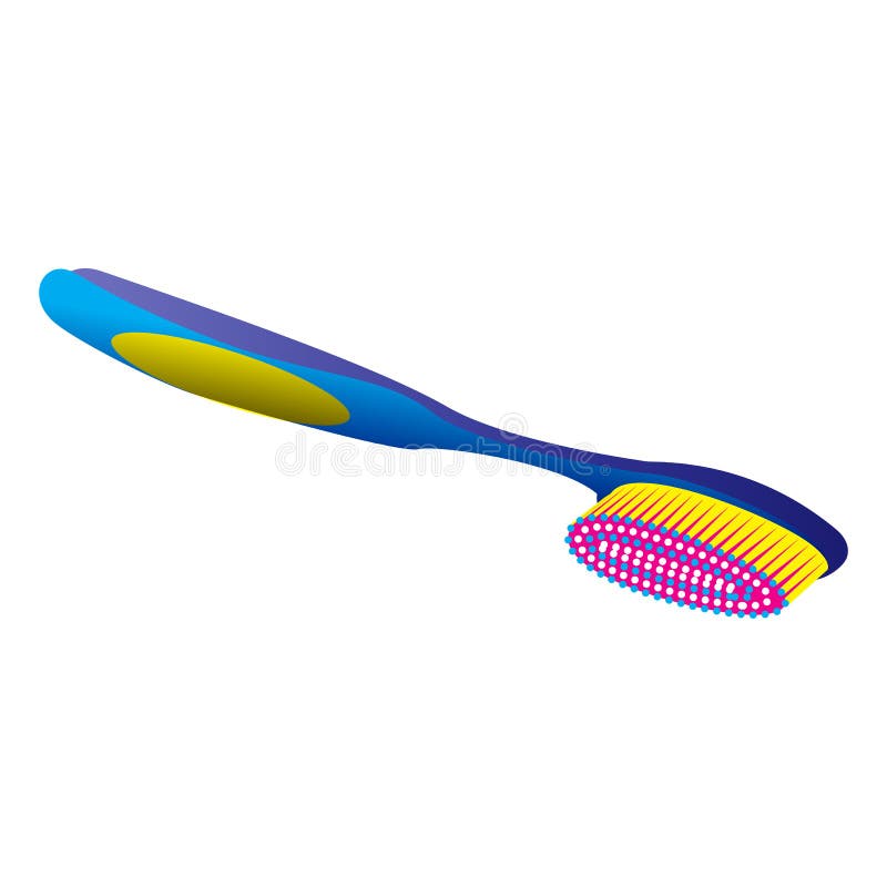 Kid Toothbrush Icon, Cartoon Style Stock Vector - Illustration of ...