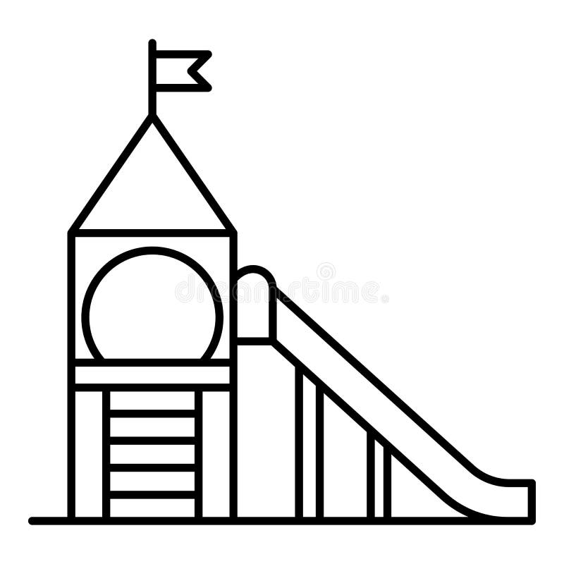 Kid Tower Playground Icon, Outline Style Stock Vector - Illustration of ... Kid Tower Playground Icon, Outline Style Stock Vector - Illustration of ...