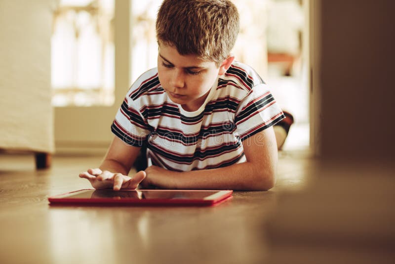 Kid Using Technology for Learning Stock Image - Image of lifestyle ...