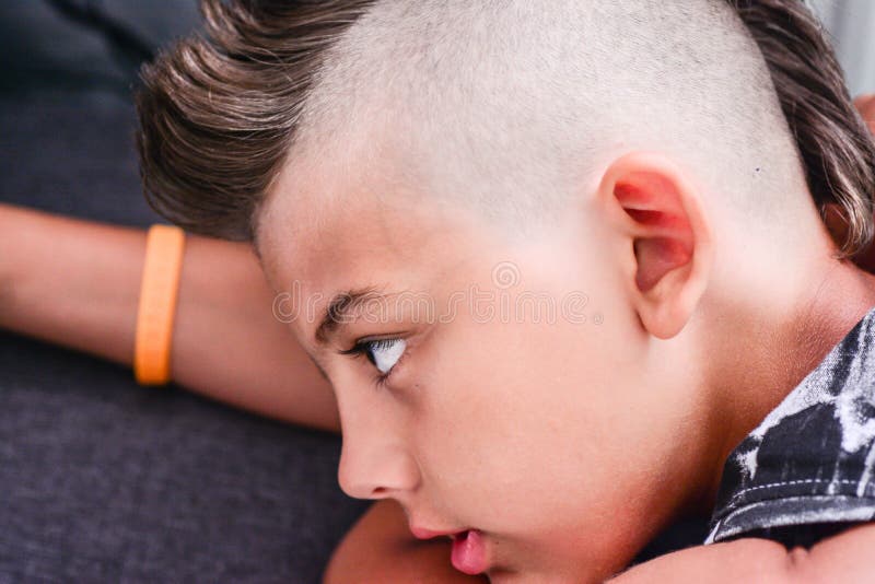 Kid Watching Youtube on His Tablet Stock Image - Image of cheerful ...