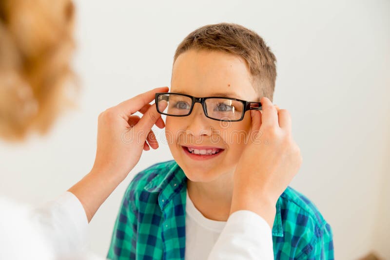 Kid wearing glasses stock image. Image of beautiful - 112972303