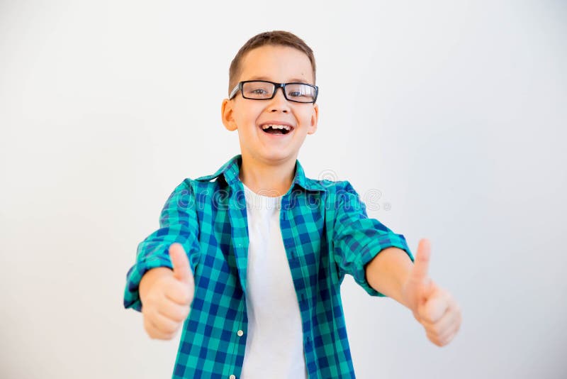 Kid wearing glasses stock image. Image of face, happy - 112972455