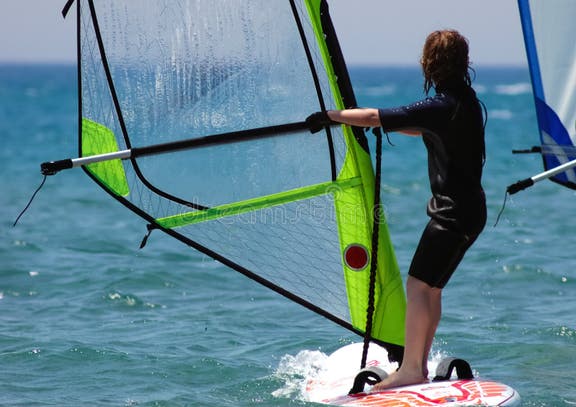 Kid windsurfer stock image. Image of teen, outdoor, water - 2835593