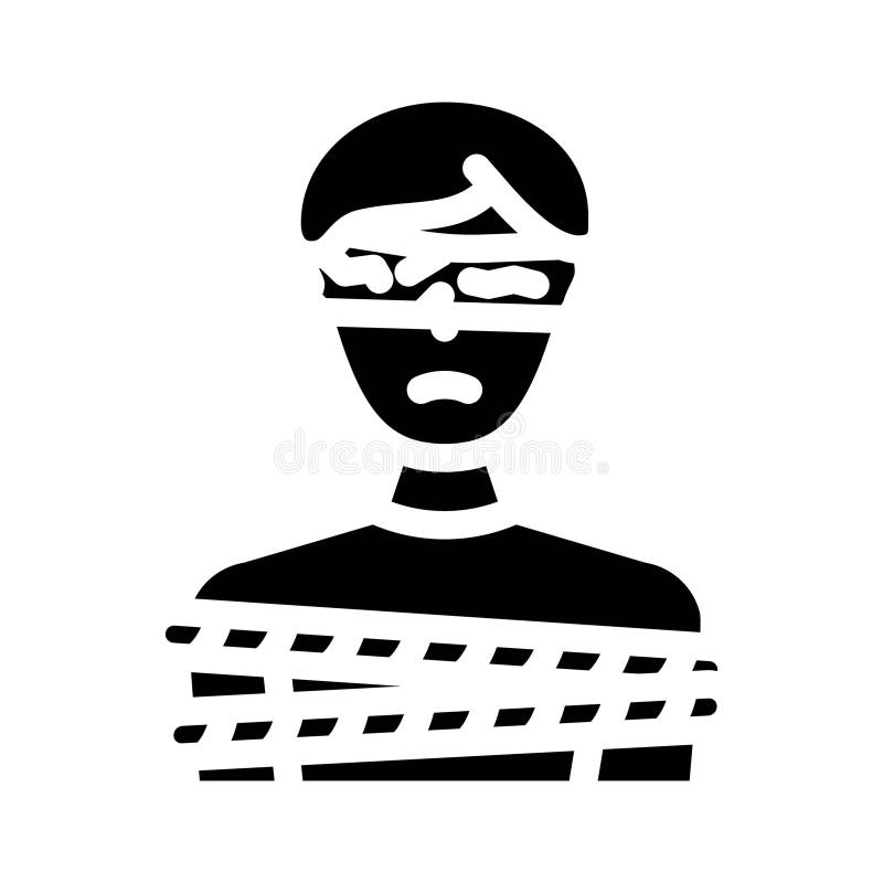 Kidnapping Crime Glyph Icon Vector Illustration Stock Vector ...