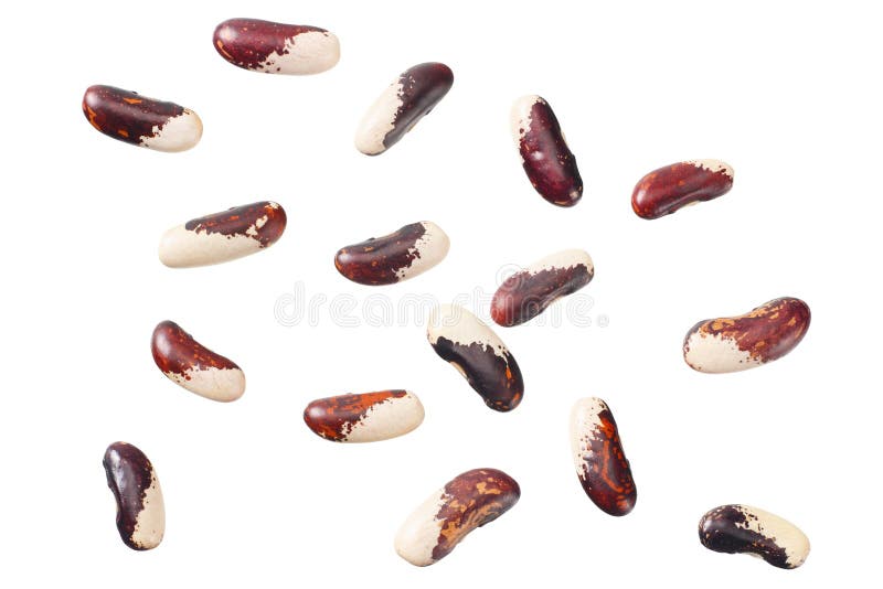 Kidney Beans Isolated on White Background. Top View Stock Image - Image ...