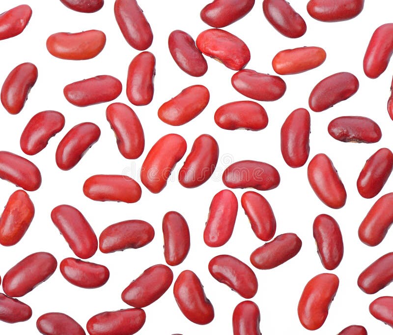 Kidney Beans on White Background Stock Image - Image of vegetable ...