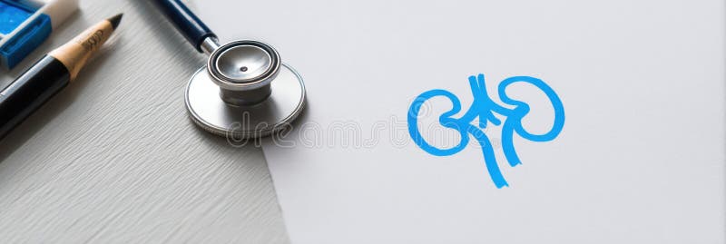 Kidney Doctor Logo Design Mockup Featuring Stethoscope and Pens on a ...