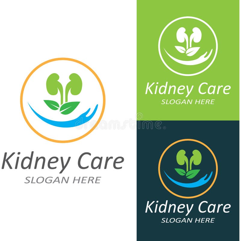 Kidney Health and Kidney Care Logo Using Icon Design Concept Vector ...