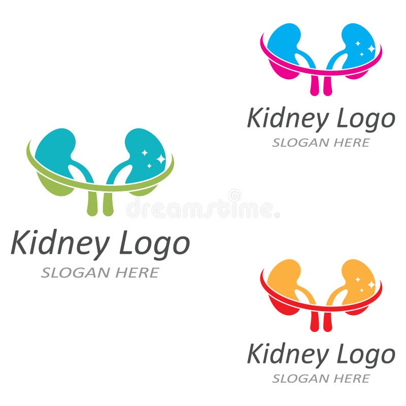 Kidney Health and Kidney Care Logo Using Icon Design Concept Vector ...