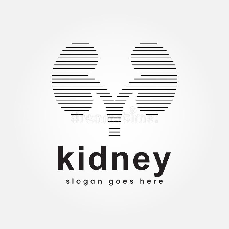 Kidney Line Art Logo Designs Concept Vector, Kidney Care Logo Symbol ...