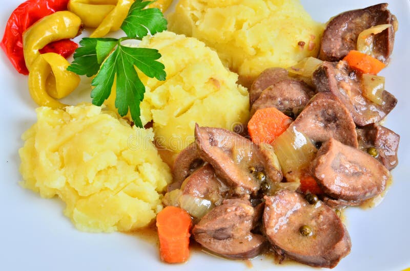 Kidney stew stock image. Image of ingredient, onion, braised - 4954819