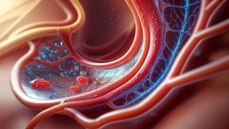 Kidney Stones Obstructing the Urinary Tract, Microscopic View Stock ...