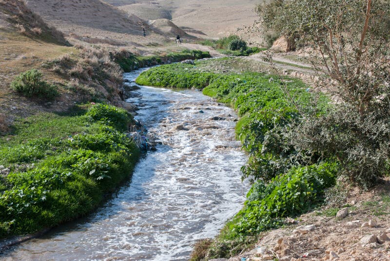 Kidron Gorge Panorama, Israel. Stock Image - Image of rocks, desert ...