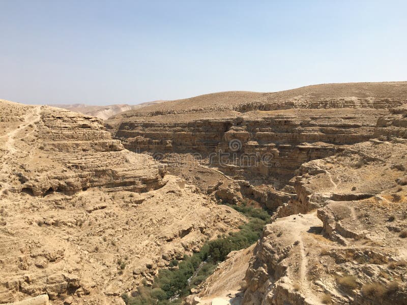 Kidron Valley in Israel. stock image. Image of desert - 272499691