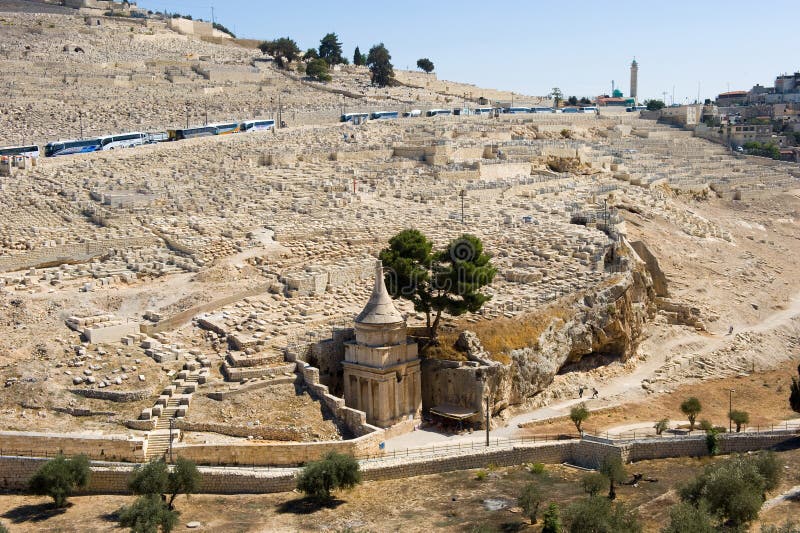 Kidron valley in Jerusalem stock photo. Image of jewish - 48863158