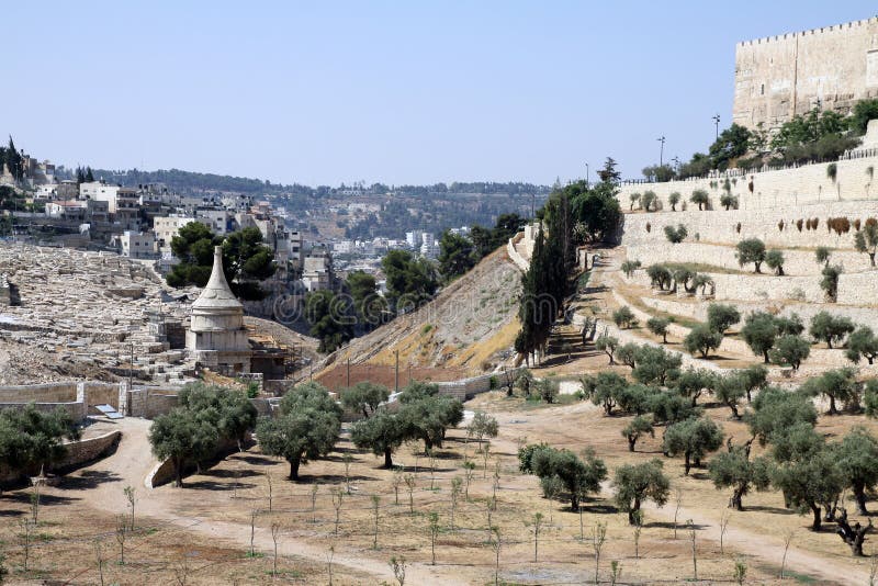 Kidron Valley stock photo. Image of city, kidron, grave - 44613216