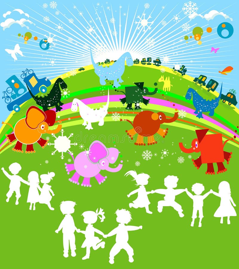 Kids stock vector. Illustration of silhouette, circles - 3768023 Kids stock vector. Illustration of silhouette, circles - 3768023