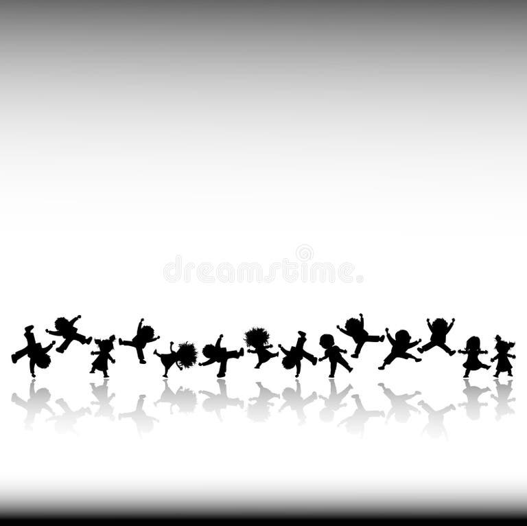 Kids stock vector. Illustration of dance, legs, jumping - 7738157