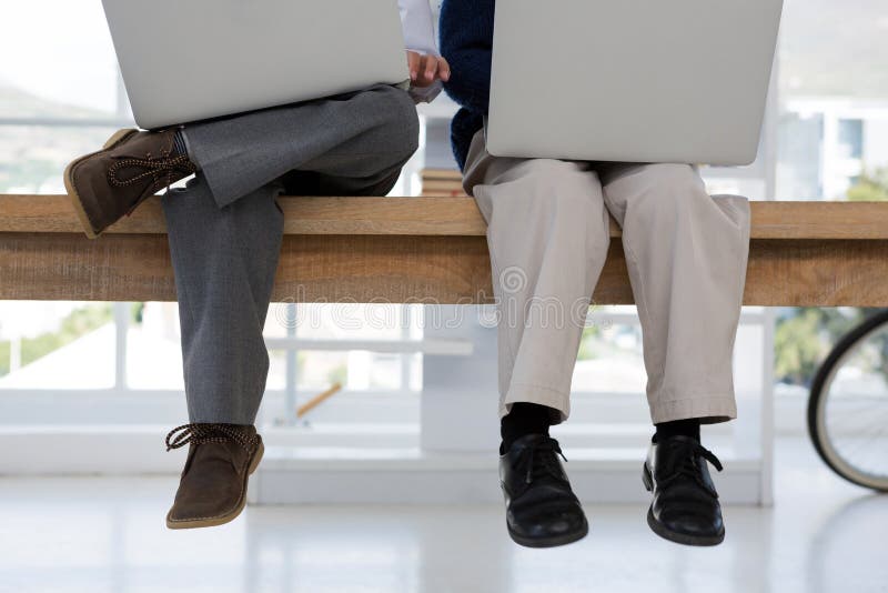 Kids As Business Executives Using Laptop in Office Stock Photo - Image ...