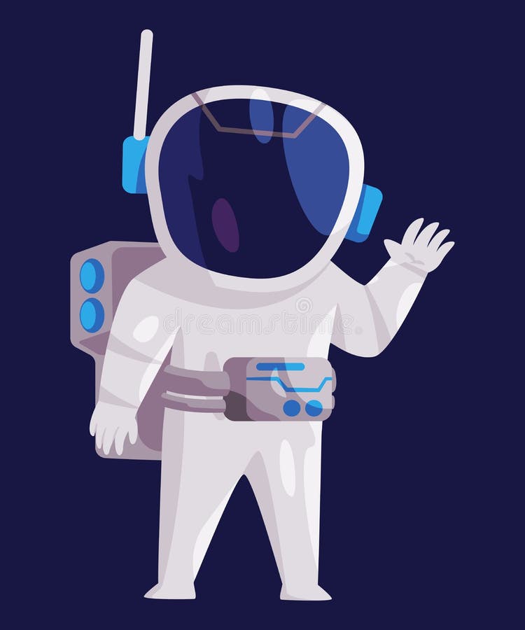 Kids in Astronaut Spacesuit Space Explorer Character Stock Vector ...
