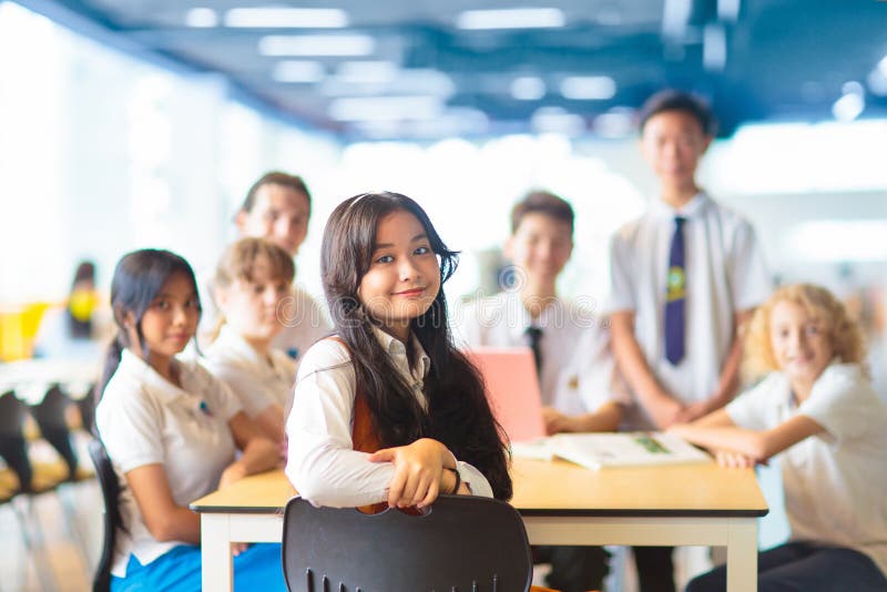 Kids Back To School. Group of Children Stock Photo - Image of teen ...