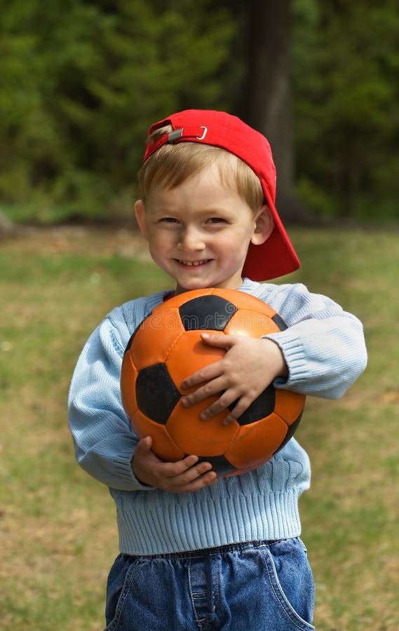 Kids with a ball stock image. Image of caucasian, ball - 5322025