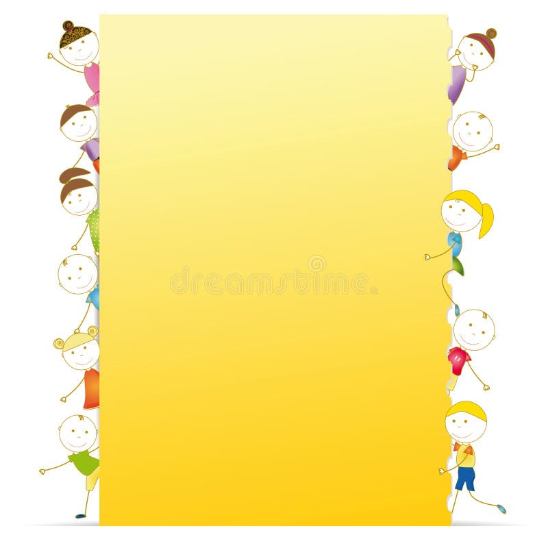 Kids banner stock vector. Illustration of little, border - 27624473
