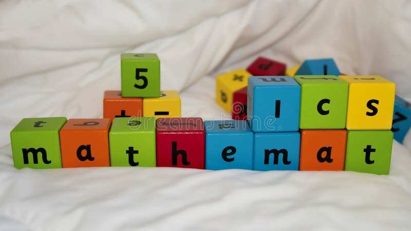 Kids blocks math stock image. Image of colored, colorful - 61826347