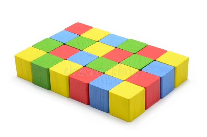 Kids Blocks White Background Stock Photo - Image of colorful, buildings ...