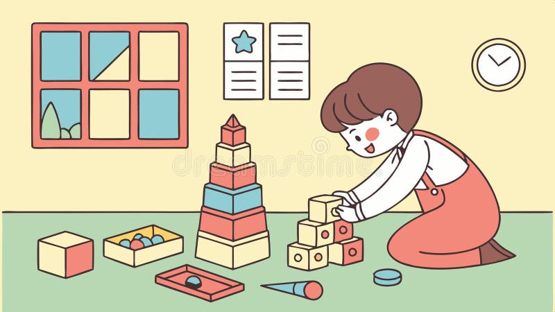 Kids Building Blocks, Classroom Play, Creative Skill, Team Activity ...